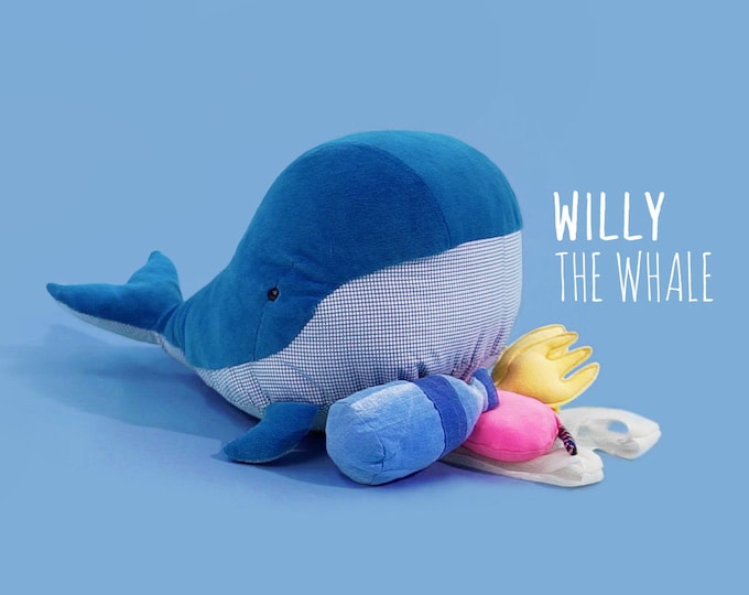 Pollutoy, Willy the Whale, Educational Toy, Plush Whale Toy, Stuffed ...