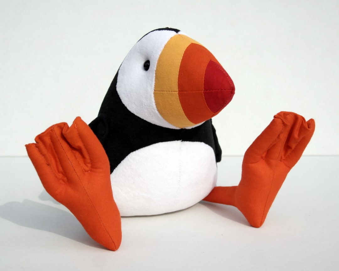 Puffin Plush Birdie, Cuddly Puffin Soft Toy - Etsy