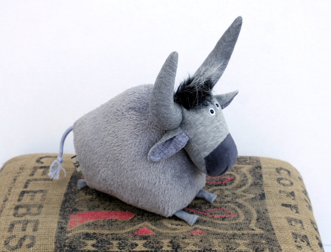 Hungarian Grey Cattle Plush, Funny Soft Bull Toy, Cute Cow Plushie ...
