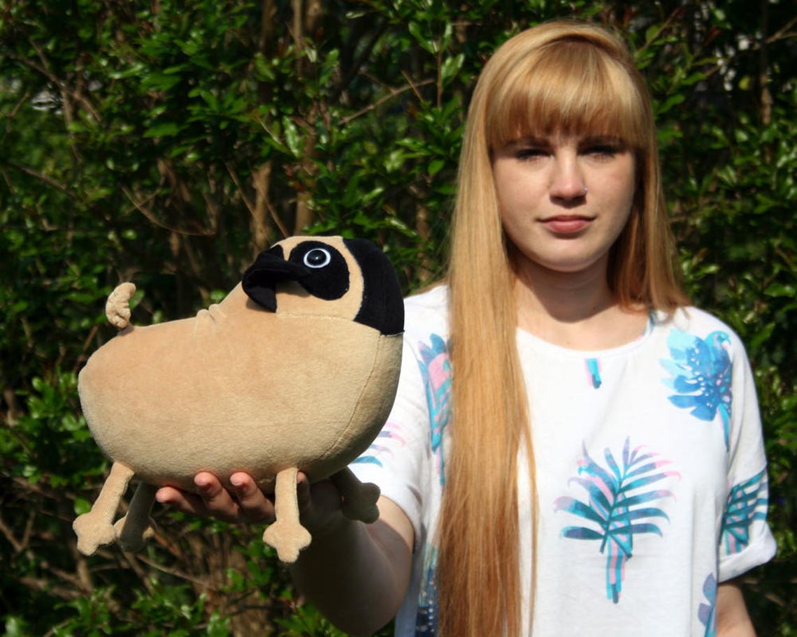 Little Pug dog cute light brown puppy soft pug toy | Etsy