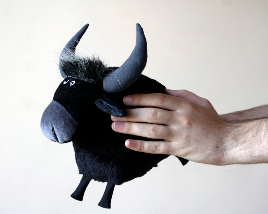 Buffalo Plush, Funny Soft Bull Toy, Cute Cow Plushie - Etsy