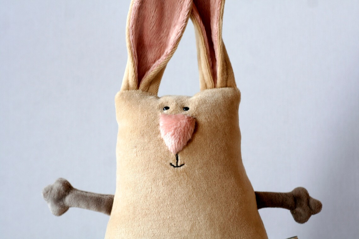Muma Easter Bunny Plushie Little Pocket Rabbit Stuffie Toy - Etsy