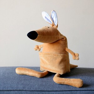 Baby Ponca Kangaroo, Little Wallaby Plush, Soft Kangaroo Toy, Funny ...