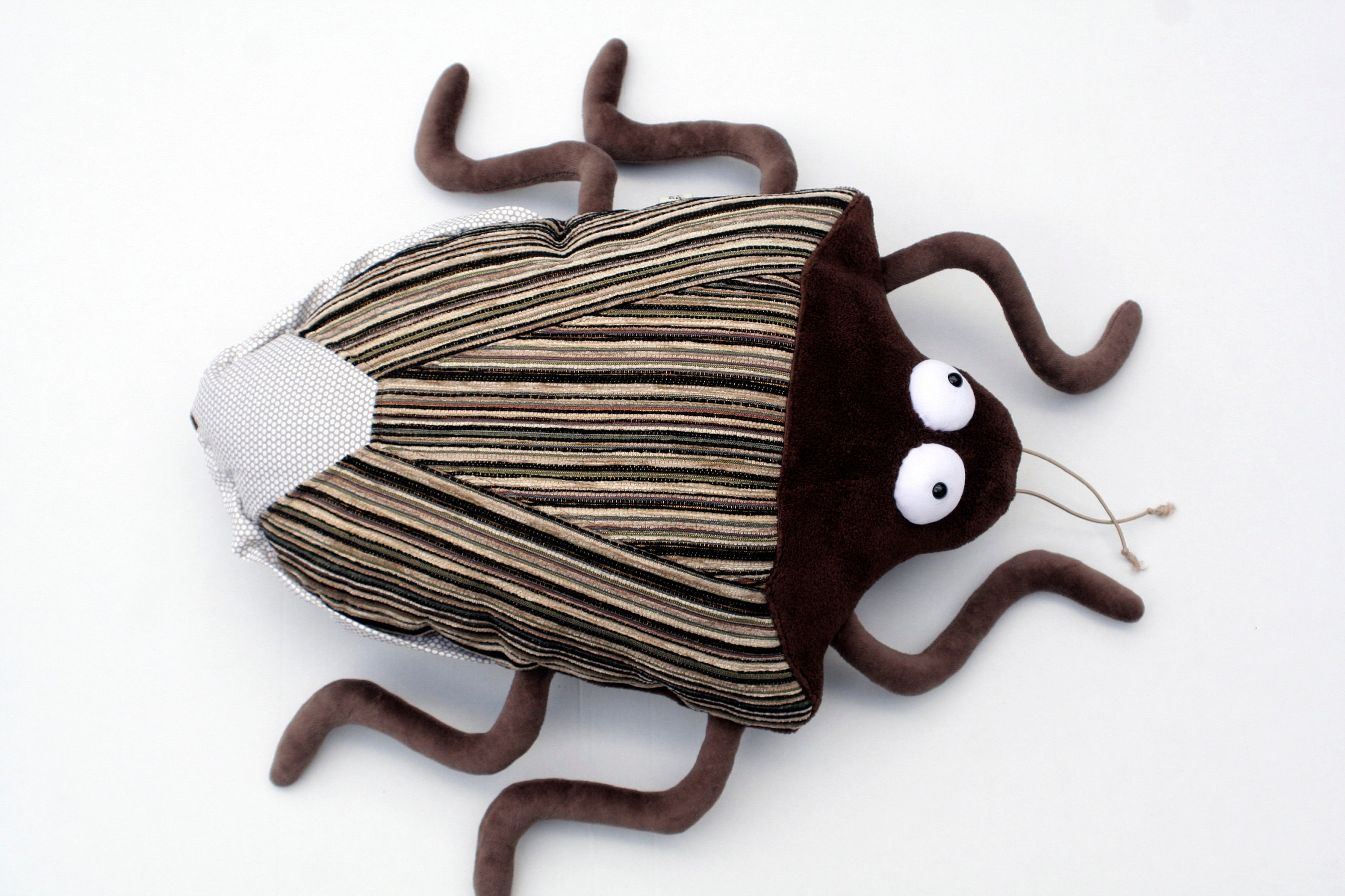 Big Brown Stink Bug Plushie Pillow, Huge Brown Plush Insect, Stuffed ...
