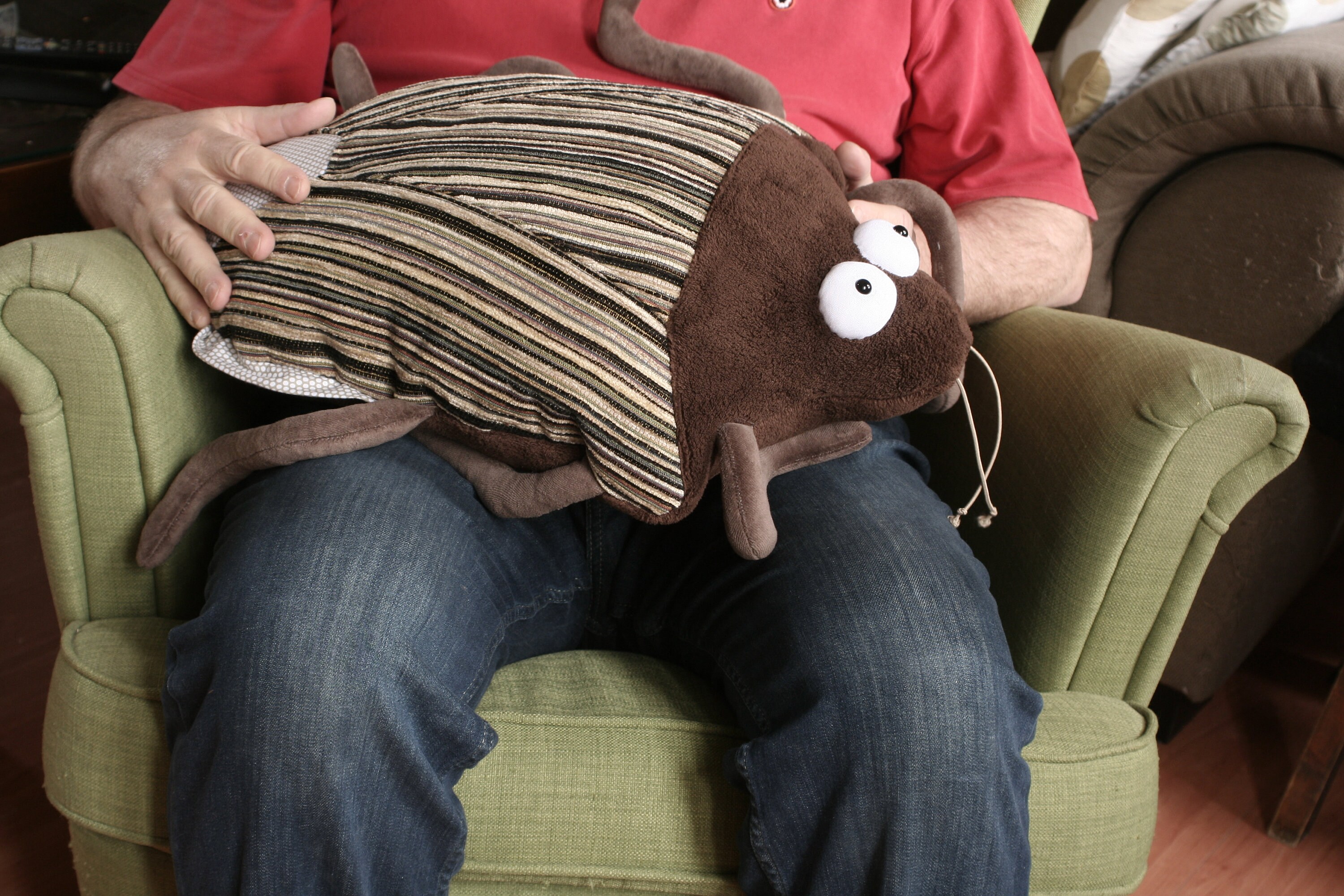Big Brown Stink Bug Plushie Pillow, Huge Brown Plush Insect, Stuffed ...