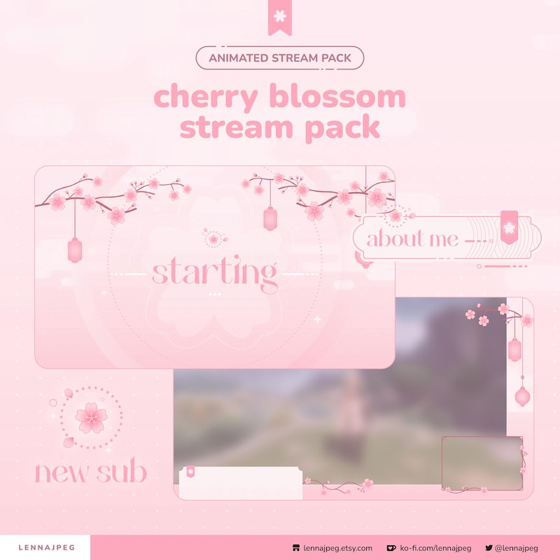 Pink Canva Twitch Overlay - Etsy UK