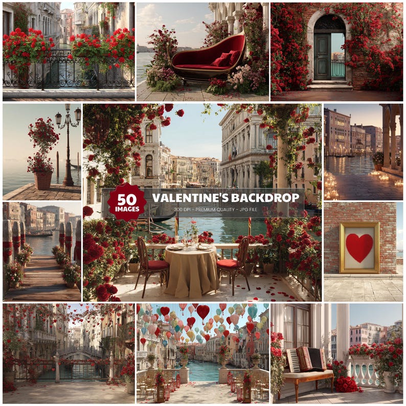 50 Cenários Digitais para o Dia dos Namorados em Veneza, Itália: Canais ...