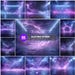 Electric Storm Basketball Backdrop, Lightning Court Background, Purple ...