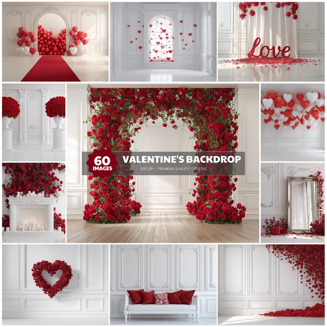 Valentine's Day Photography Backdrops | wedding Backdrops | Romantic ...