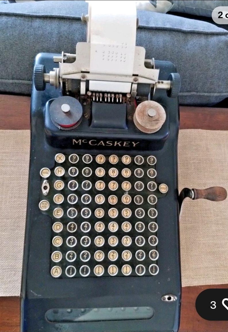 Antique 1920’s Vintage Mccaskey System Ohio USA Register - Etsy