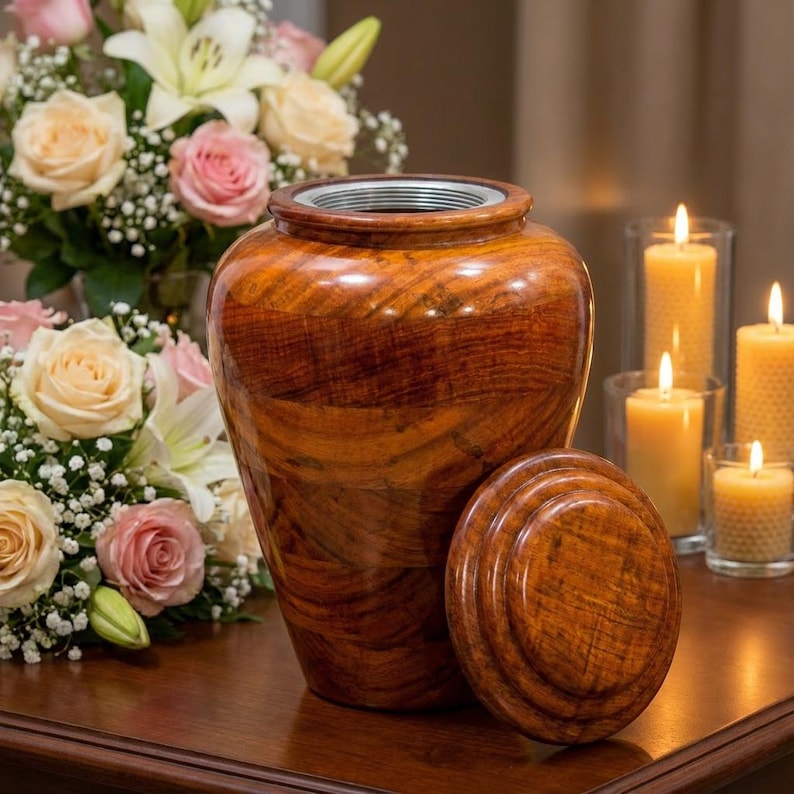 Handcrafted Rosewood Cremation Urn | Personalized Memorial Urn - Etsy