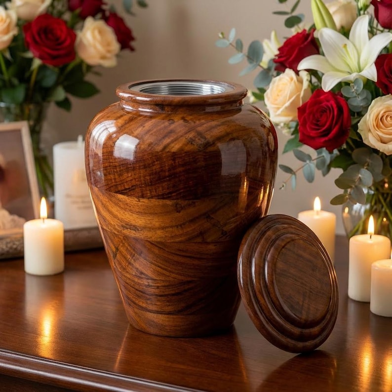 Handcrafted Rosewood Cremation Urn | Personalized Memorial Urn - Etsy