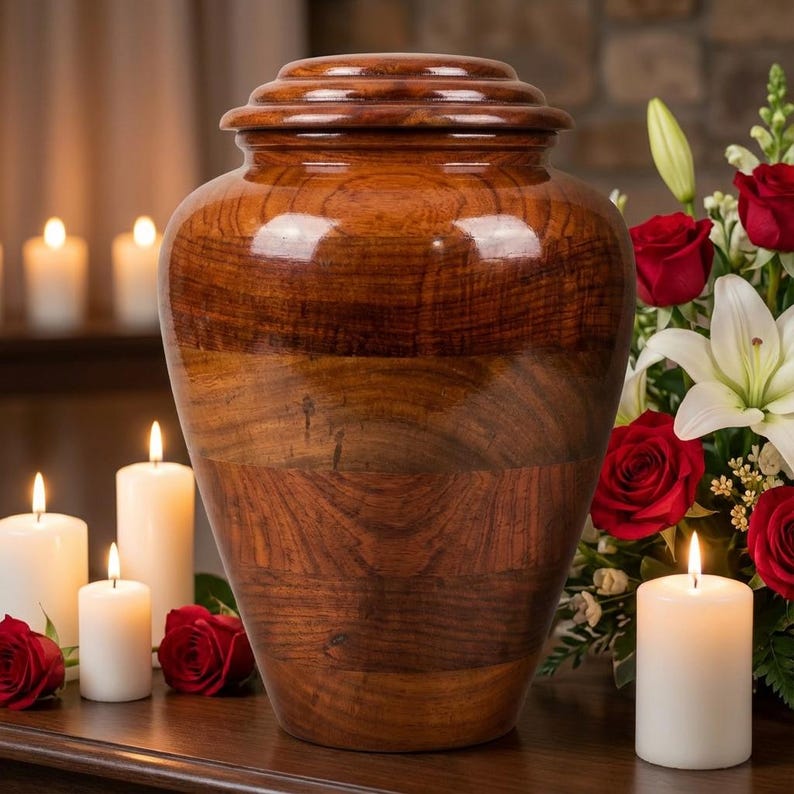 Handcrafted Rosewood Cremation Urn | Personalized Memorial Urn - Etsy