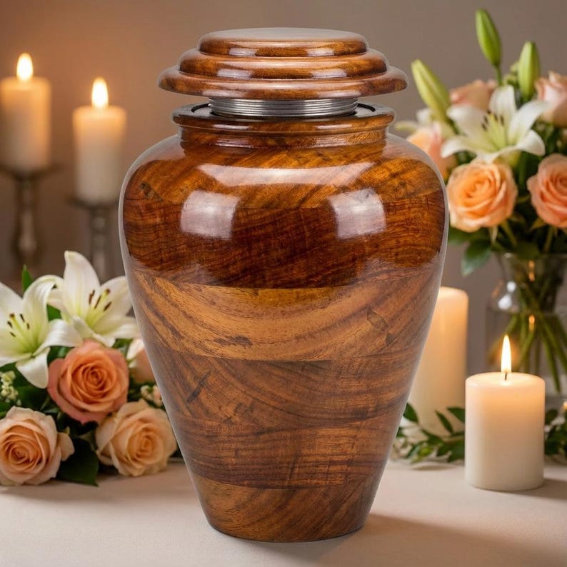 Handcrafted Rosewood Cremation Urn | Personalized Memorial Urn - Etsy