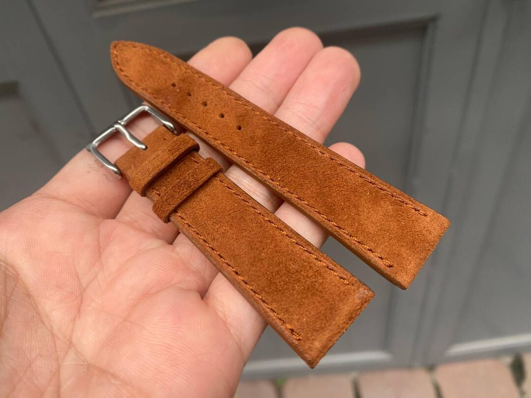 Yellow Cowhide Velvet Sheepskin Watch Strap - Etsy