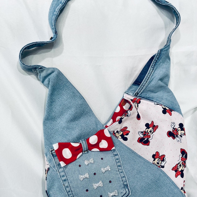 Minnie Mouse Bag Denim - Etsy