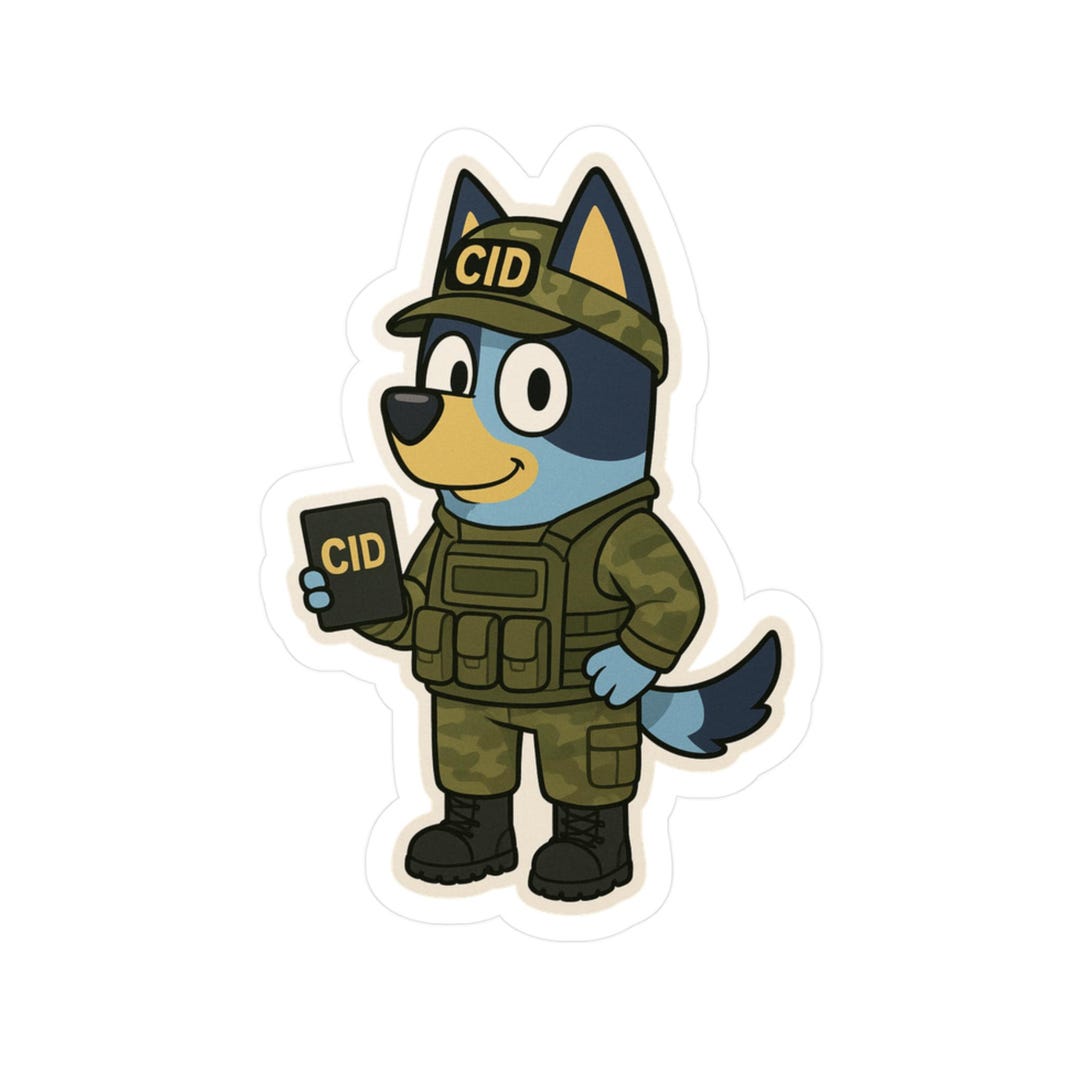 Tactical Blue Dog Military CID Kiss-cut Vinyl Decals - Etsy