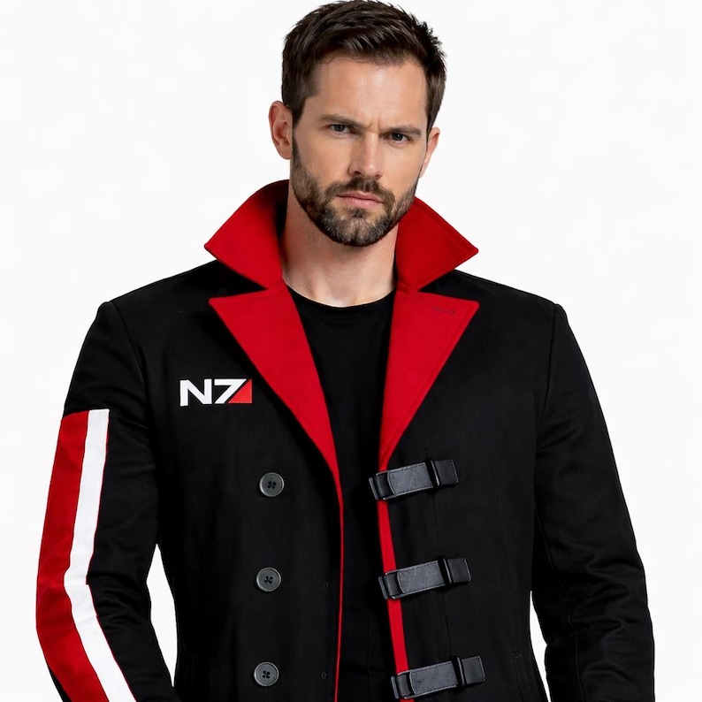 N7 Inspired Trench Coat, Gamer Cosplay Outfit - Etsy