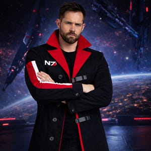 N7 Inspired Trench Coat, Gamer Cosplay Outfit - Etsy