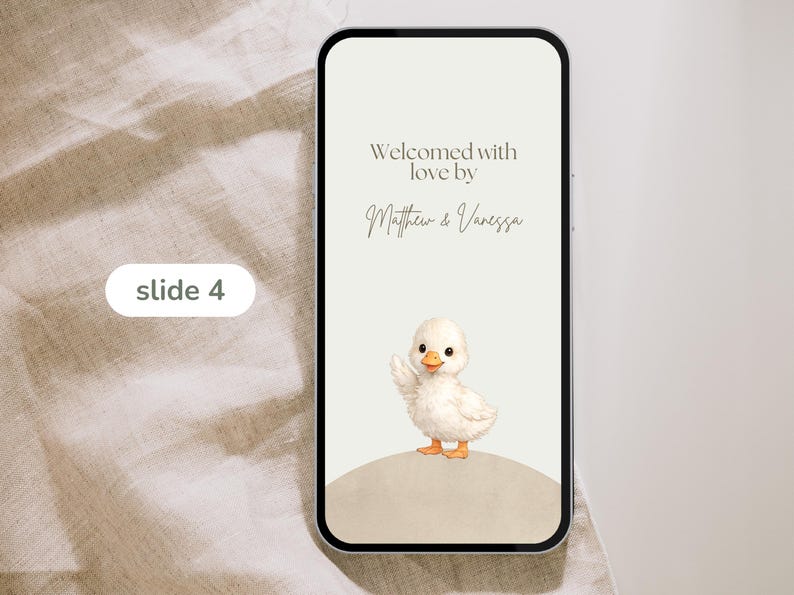 Digital Birth Announcement Video | Goose • Animated Baby Announcement ...