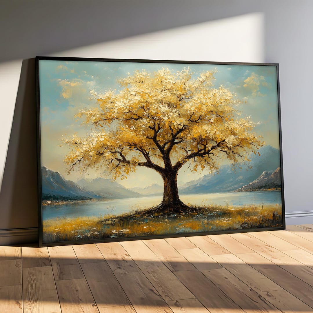 Tree of Life Canvas Wall Art, Landscape Painting, Large Nature ...