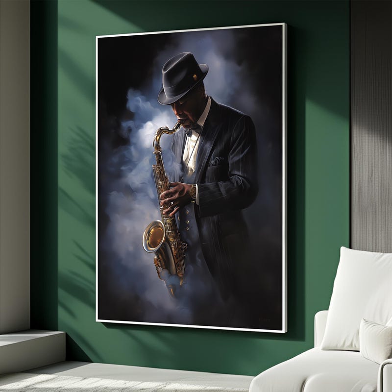 Black Jazz Wall Art - Etsy