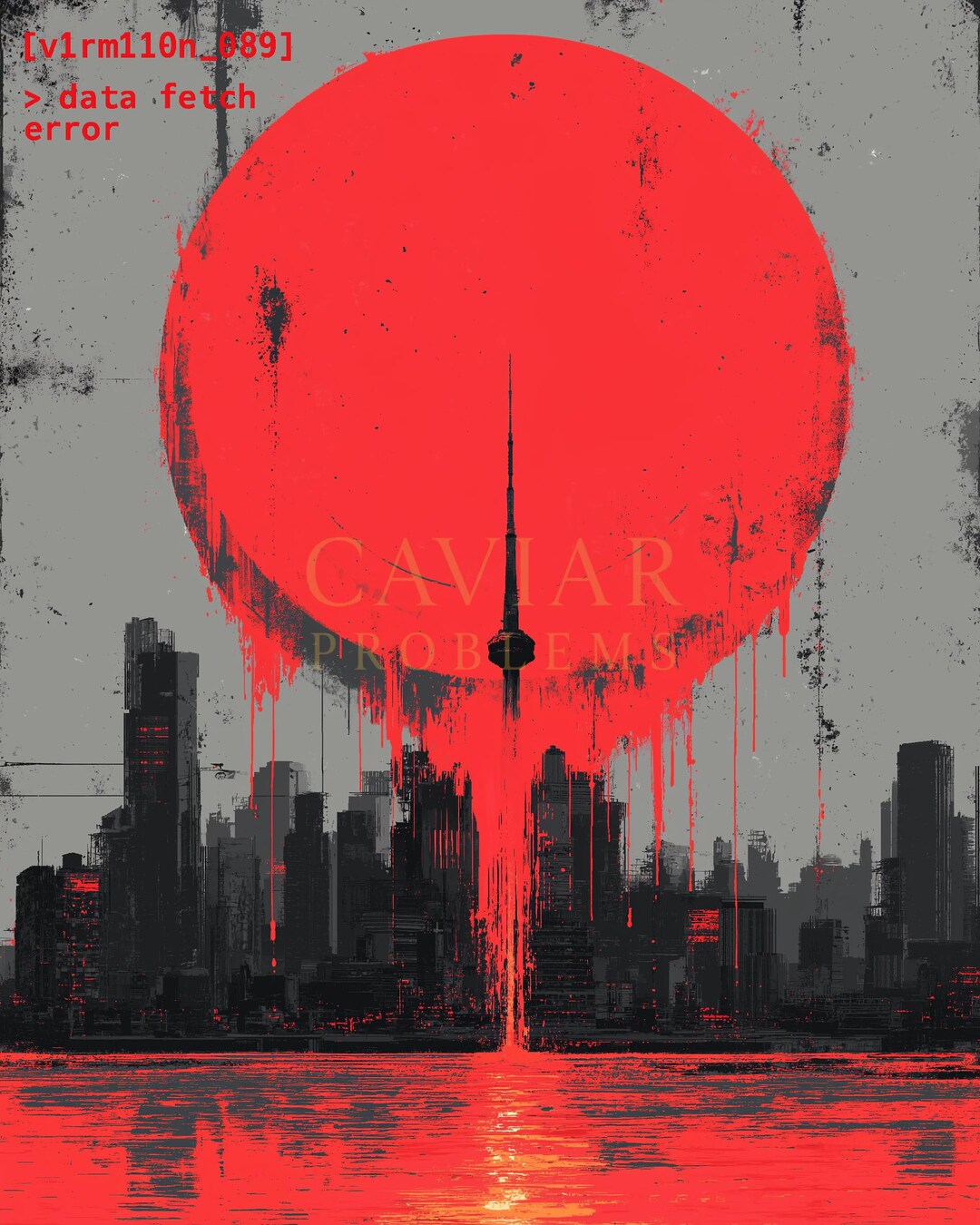 Glitch Cityscape Poster: Cyberpunk Japan Art Print (limited Edition) - Etsy