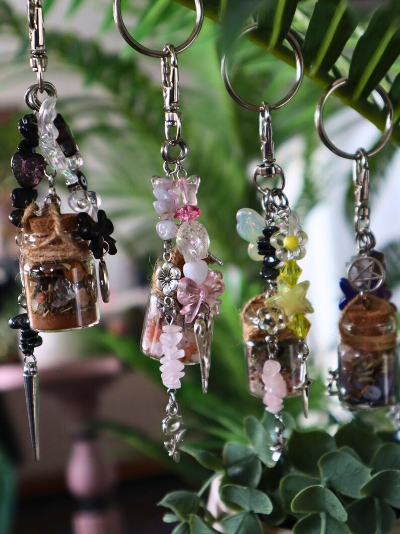 Transformation Spell Jar Keyring Bag Charm | Creativity, Joy, New ...