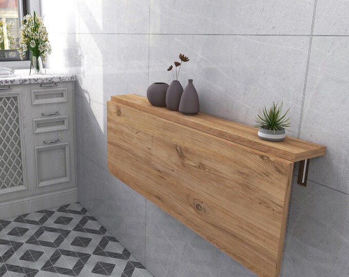 Wall Mounted Folding Table, Framed Folding Table, Foldable Kitchen ...