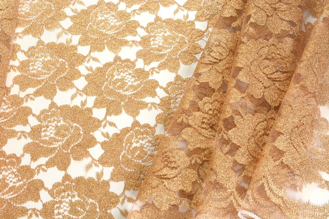 Sparkly Gold Fabric Gold Holiday Fabric Gold Wedding Table - Etsy