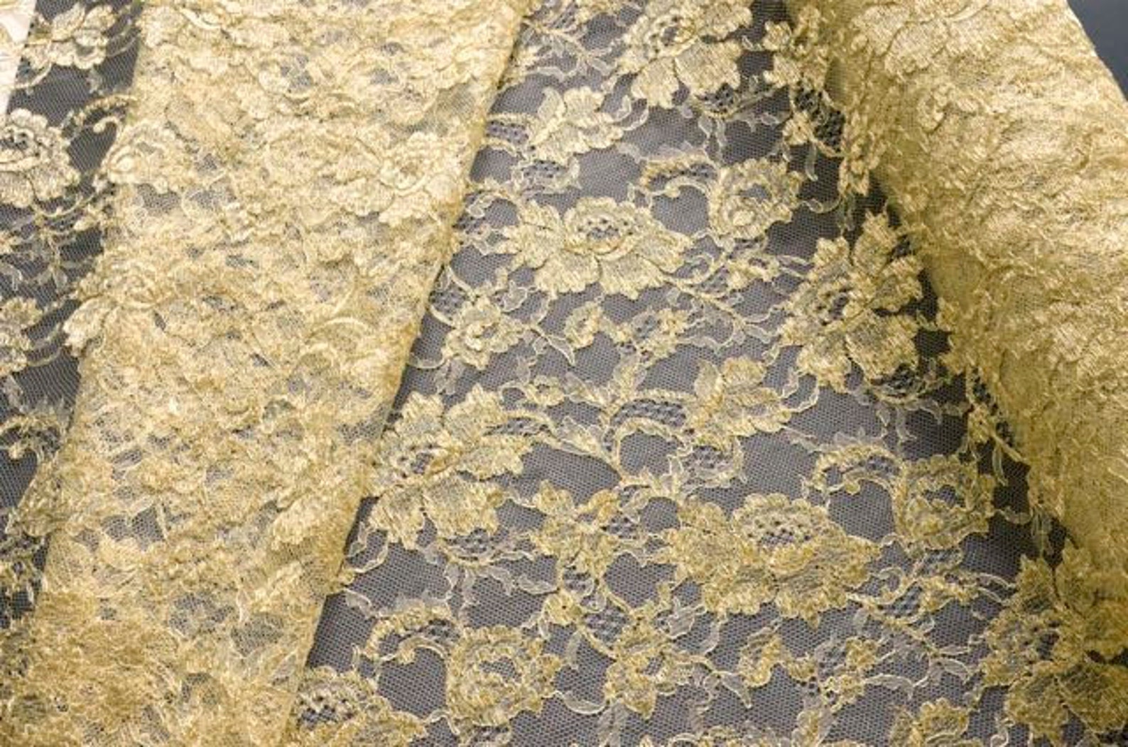 Metalic Gold Lace Fabric Gold Fabric Renaissance Style Gold - Etsy