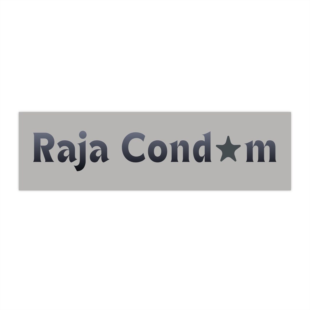 Raja Bumper Sticker | Funny Vinyl Decal - Etsy