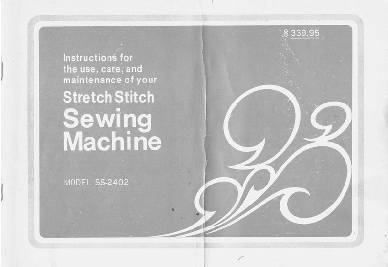 Sewing Machine Manual for Dressmaker 2402 Complete Instructions ...
