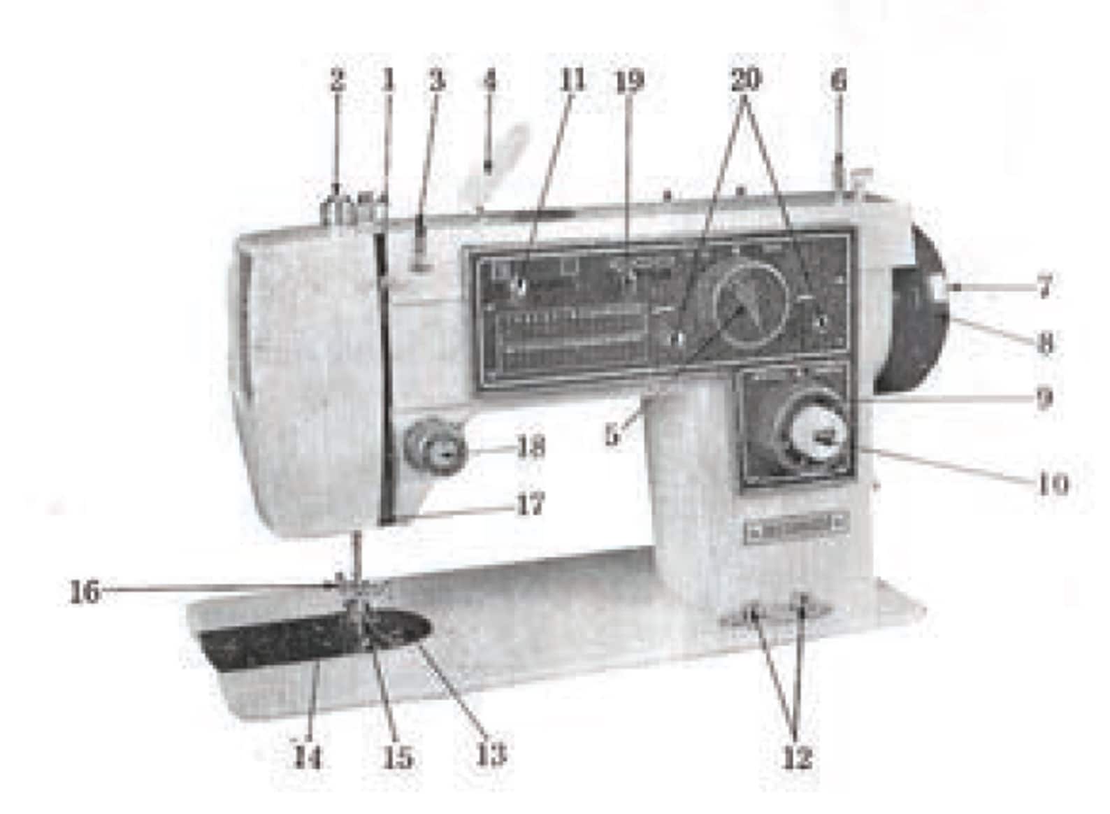Sewing Machine Manual for Dressmaker 2402 Complete Instructions ...