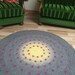 Cute spotted round rug 50'' in diameter hand | Etsy