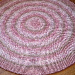 Cute Baby Girl's Rug in Pink Shades, MADE TO ORDER, Choose a Size - Etsy