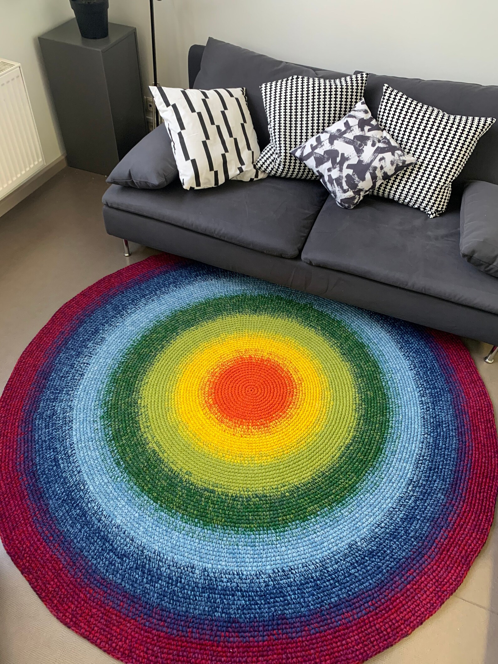 Beautiful Rainbow Rug MADE TO ORDER 60 to 80 Inches in - Etsy