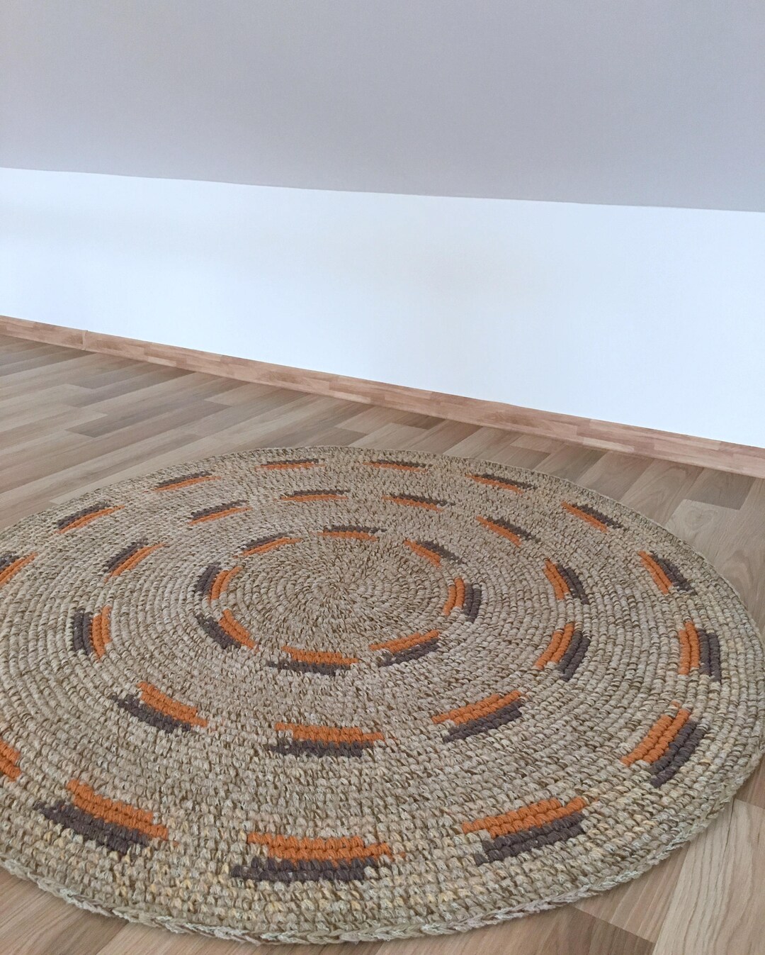 Hand Crochet Round Wool Rug, Measures 45 Inches in Diameter - Etsy