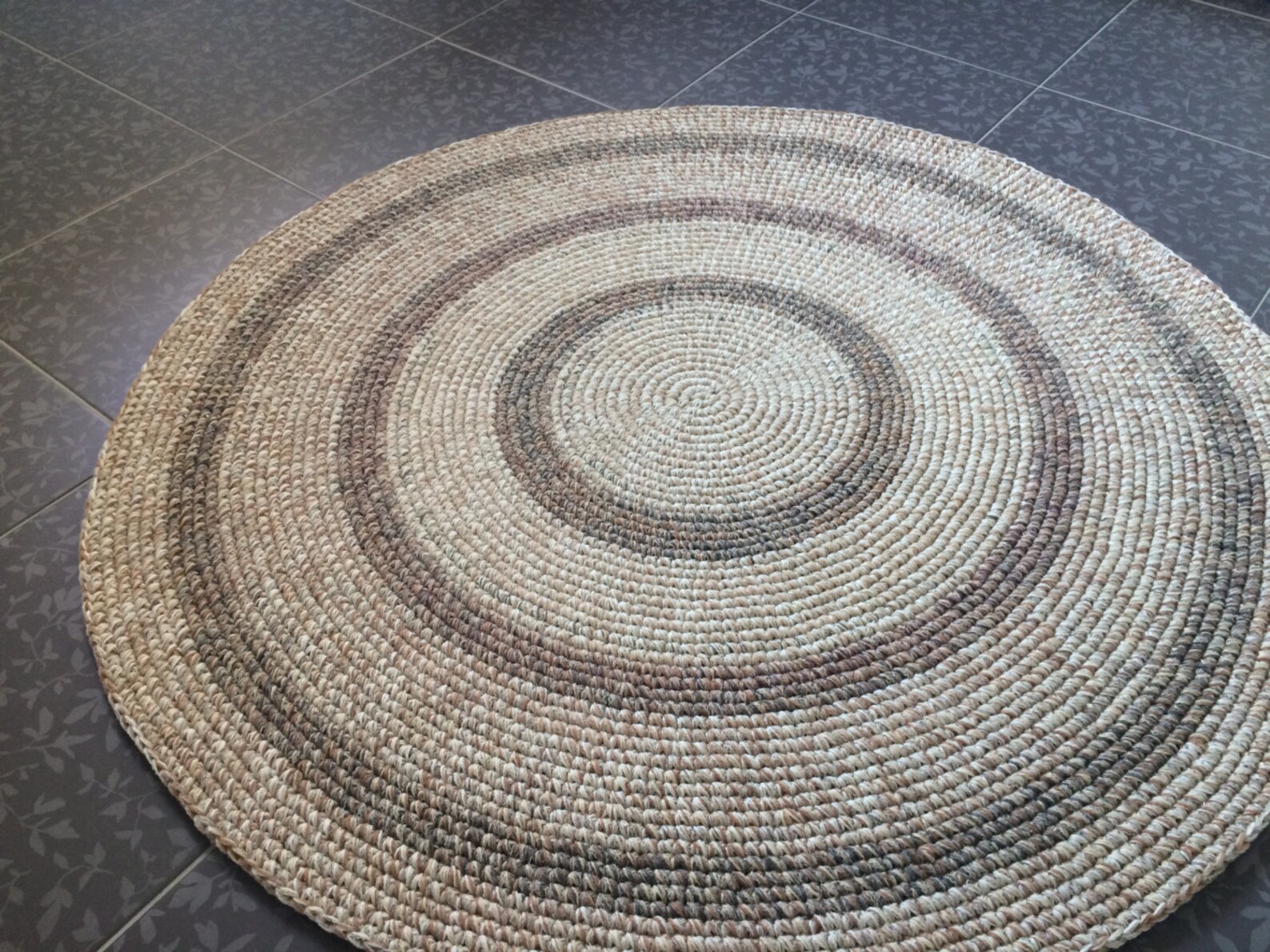 Absolutely Beautiful Crochet Round Rug 50'' in - Etsy