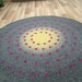 Cute Spotted Round Rug 50'' in Diameter Hand - Etsy