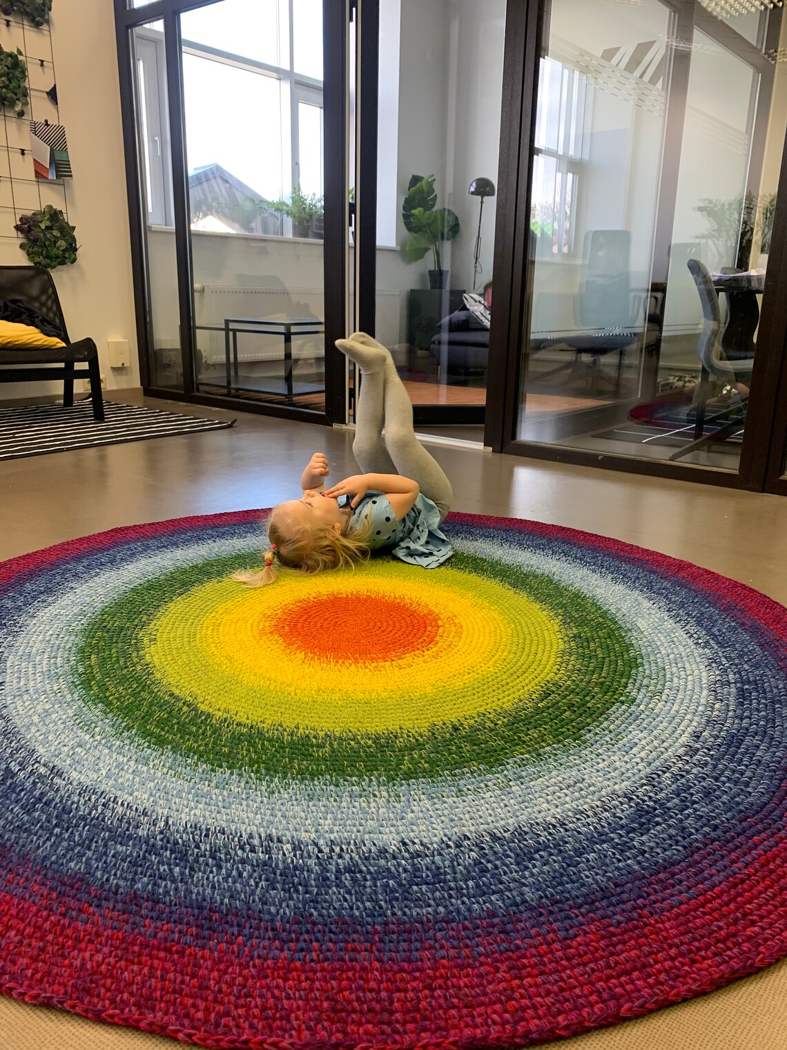 Beautiful Rainbow Rug MADE TO ORDER 60 to 80 Inches in - Etsy