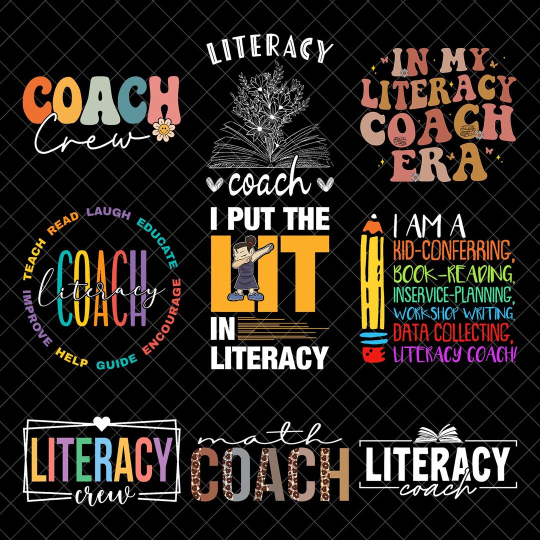 Literacy Coach Png Bundle, Back to School Png, Literacy Coach ...
