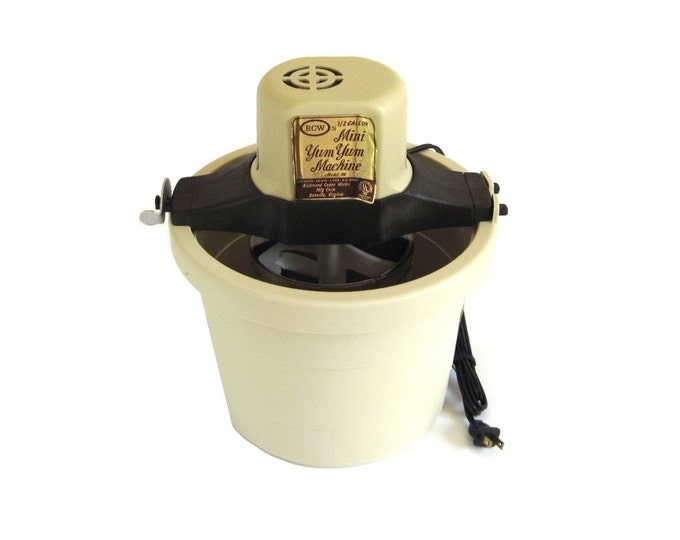 RCW Mini Yum Yum Ice Cream Machine Model 76, 1/2 Gallon Ice Cream Maker ...