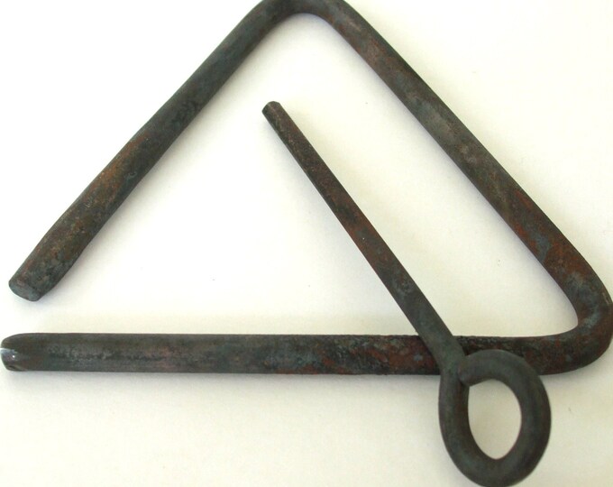 Rustic Dinner Bell Musical Triangle - Etsy