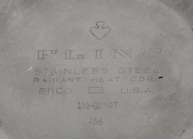Ekco Flint Ware Cookware 1 1/2 Quart Saucepan Stainless | Etsy