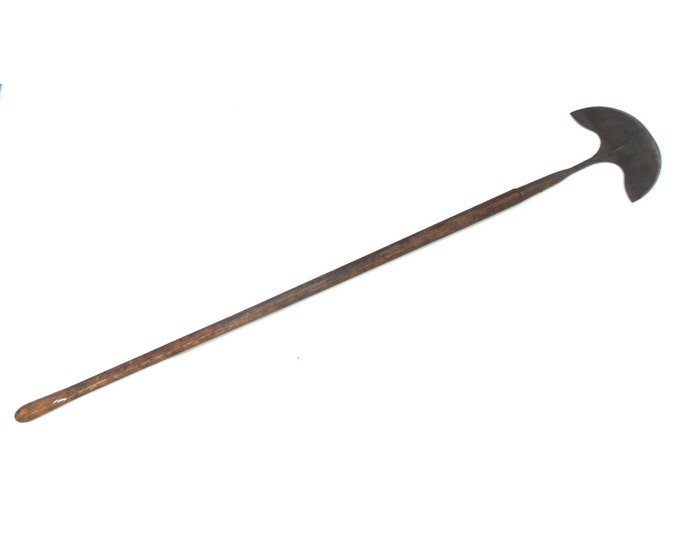 Antique Lawn Tools Gardening Edger Sod Lifter Cutter Long Handle Wood ...