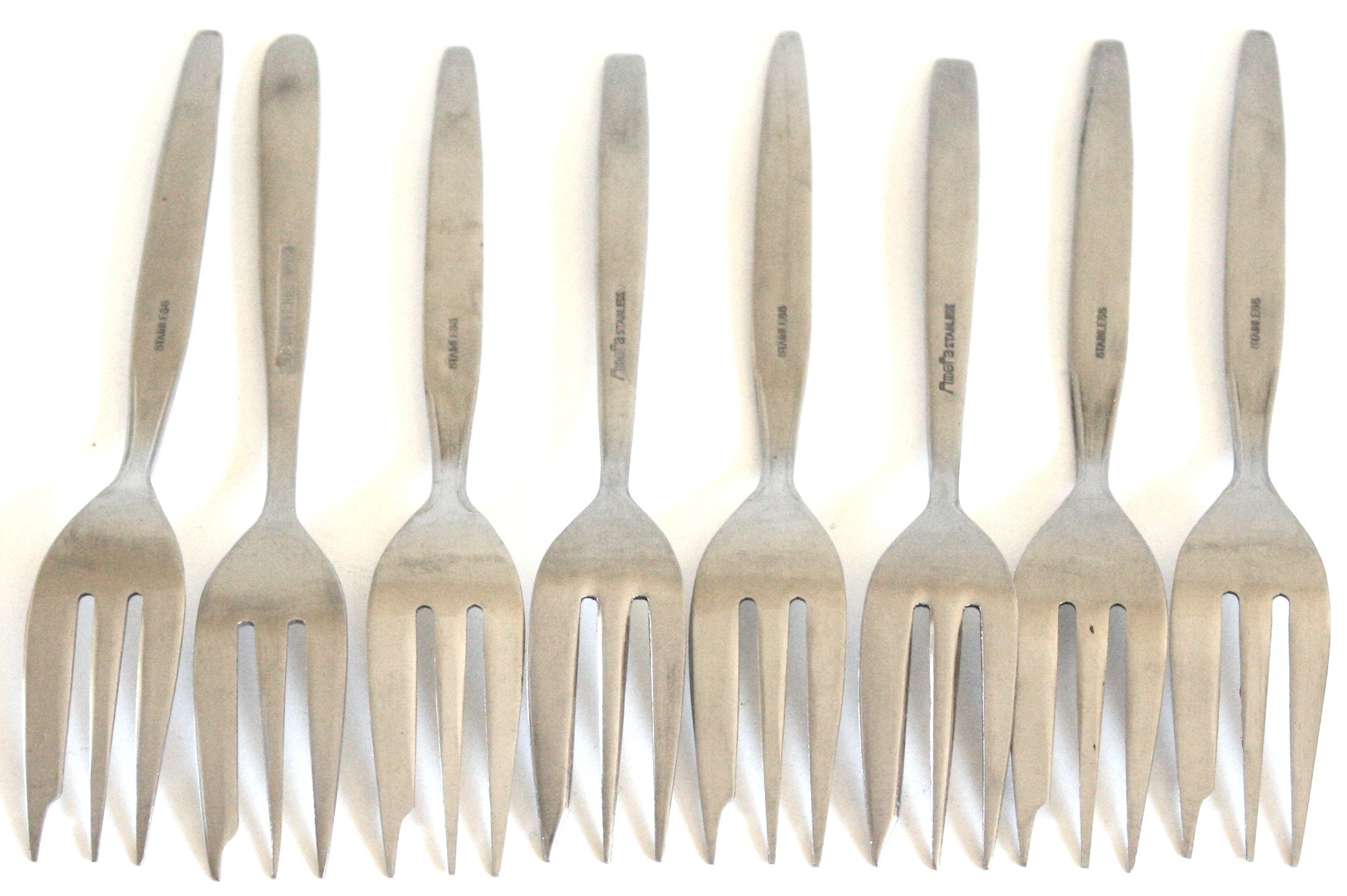 Mismatched Pastry Forks (amefa, Stainless, Etc), Stainless Silverware ...