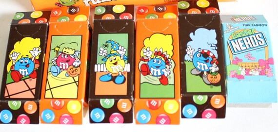 M&M's Candy Wrapper Boxes Nerds Candy Box 1990s Candy | Etsy