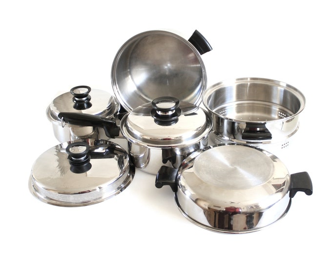 Amway Queen Cookware Set: 2 Qt & 3 Quart Saucepan, 6 Qt Dutch Oven ...