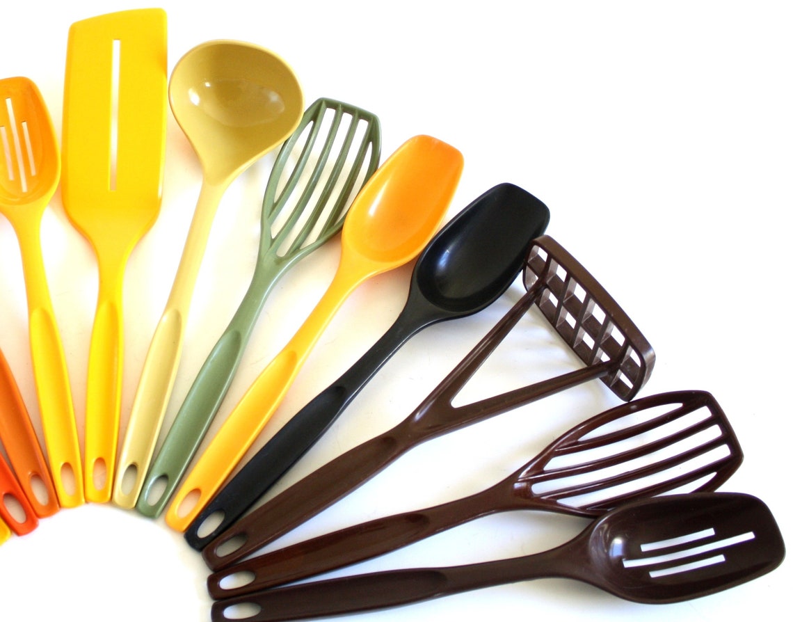 Nylon Plastic Foley Kitchen Utensils 1970s 1980s Kitchen Basting Spoon ...